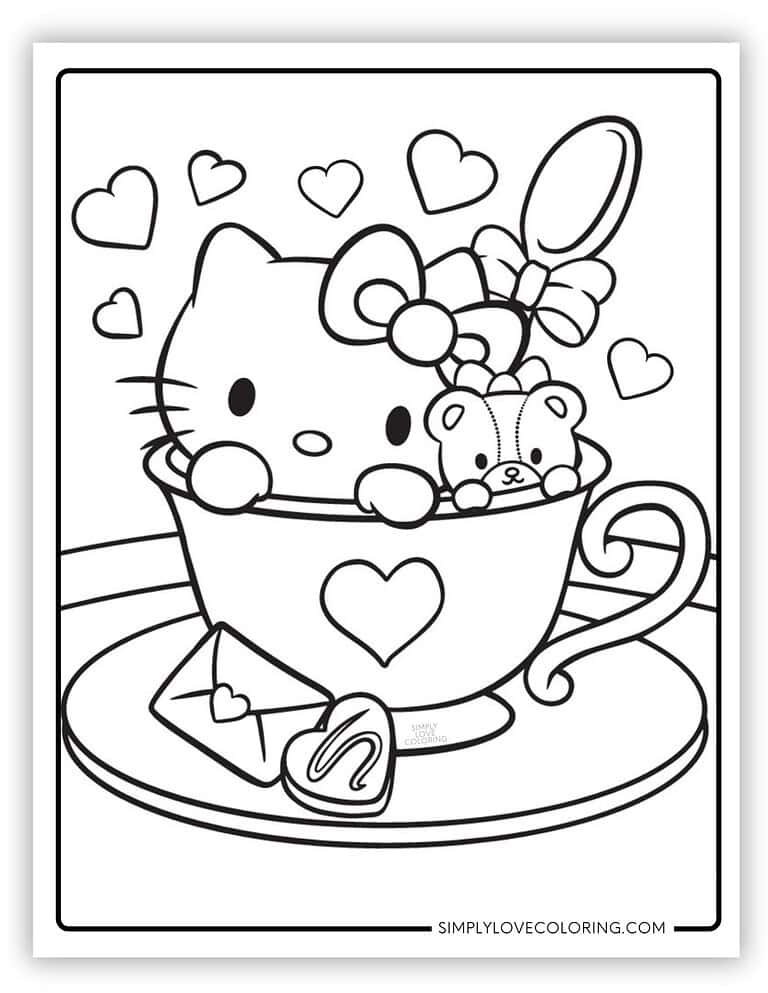 Hello Kitty Coloring Pages (Free PDF Printables) - Simply Love Coloring