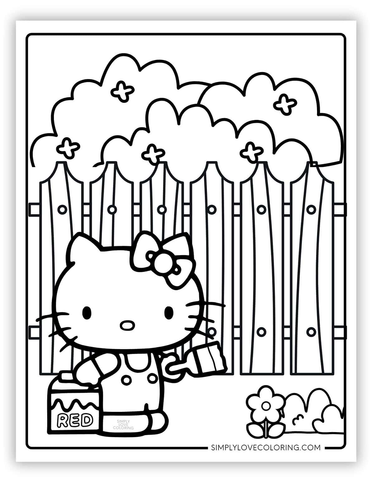 Hello Kitty Coloring Pages (Free PDF Printables) - Simply Love Coloring