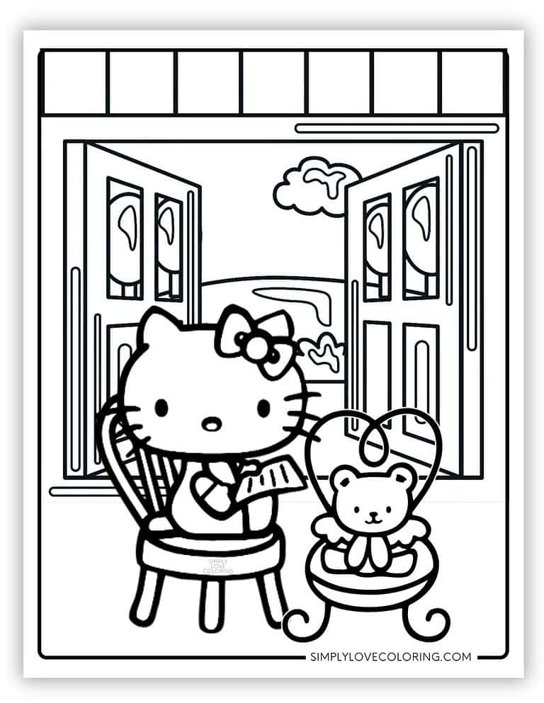 Hello Kitty Coloring Pages (Free PDF Printables) - Simply Love Coloring
