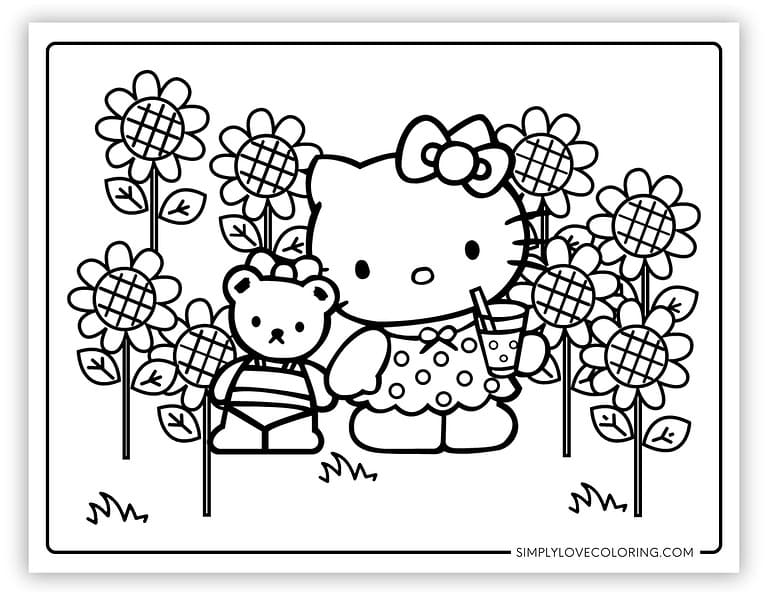 Hello Kitty Coloring Pages (Free PDF Printables) - Simply Love Coloring