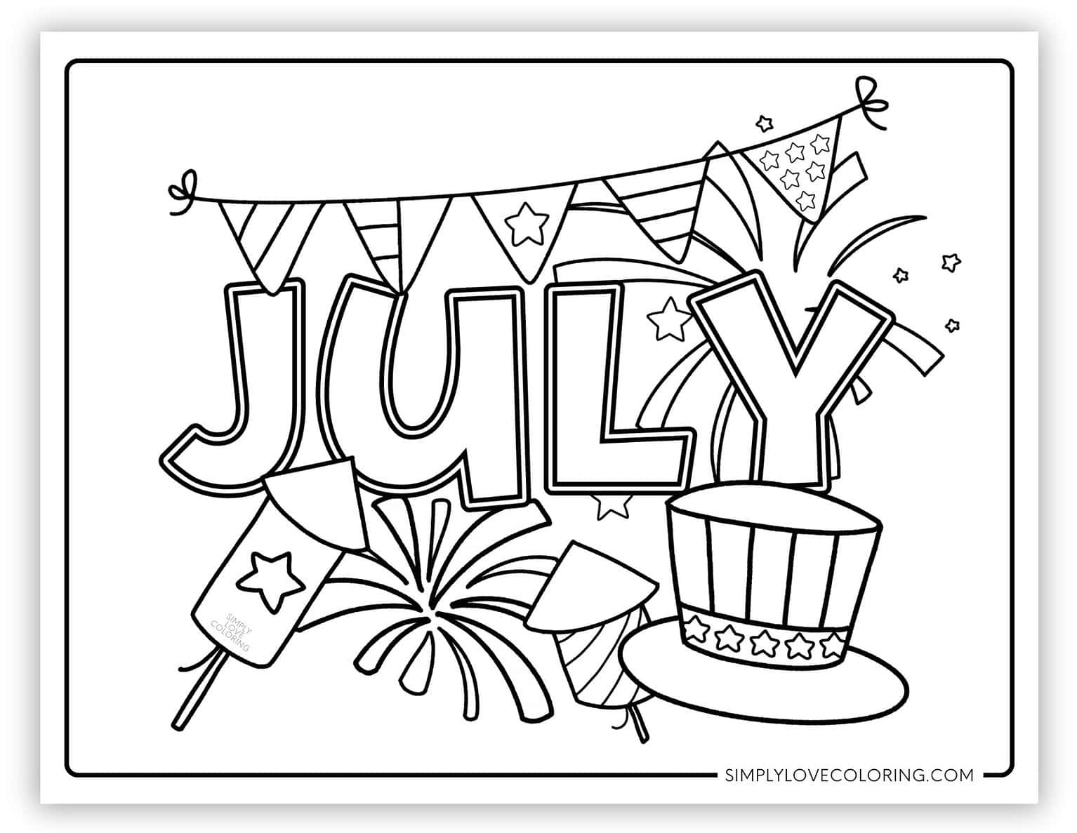 July Coloring Pages (Free PDF Printables) - Simply Love Coloring