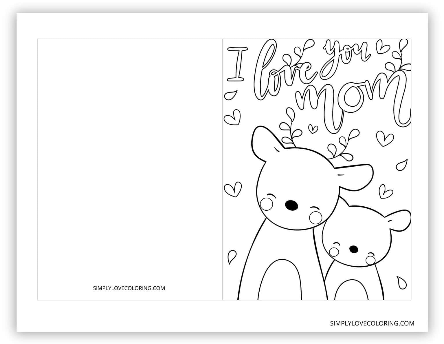 Mother's Day Cards to Color (Free PDF Printables) - Simply Love Coloring
