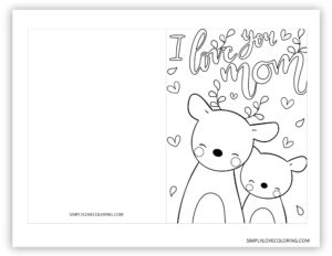 Mother's Day Cards to Color (Free PDF Printables) - Simply Love Coloring