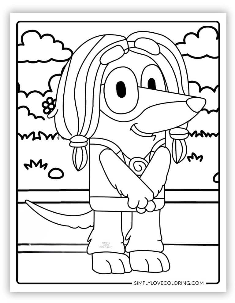 Fun Bluey Coloring Pages (Free PDF Printables) - Simply Love Coloring