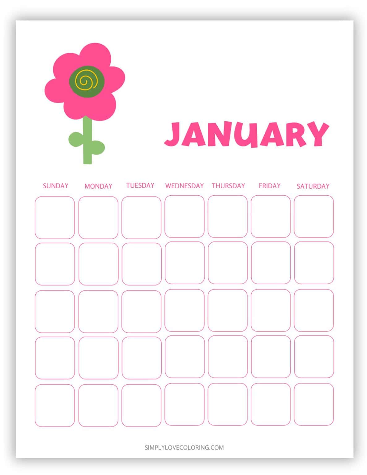 Summer Planner Printable (Free PDF Download) - Simply Love Coloring