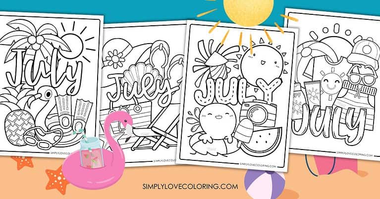 July Coloring Pages (Free PDF Printables) - Simply Love Coloring