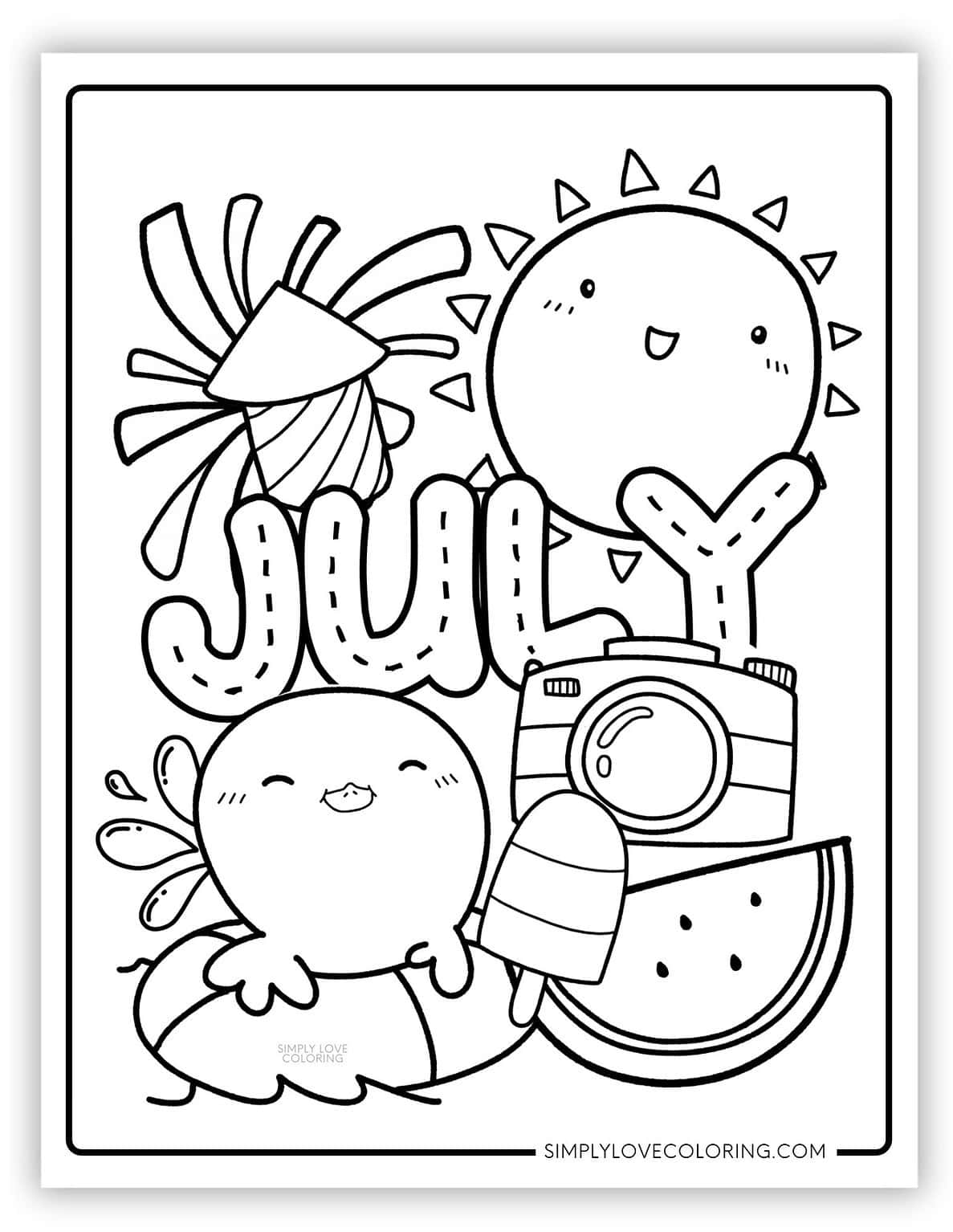 July Coloring Pages (Free PDF Printables) - Simply Love Coloring