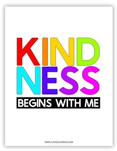 Kindness Printables (Free PDF Poster Downloads) - Simply Love Coloring