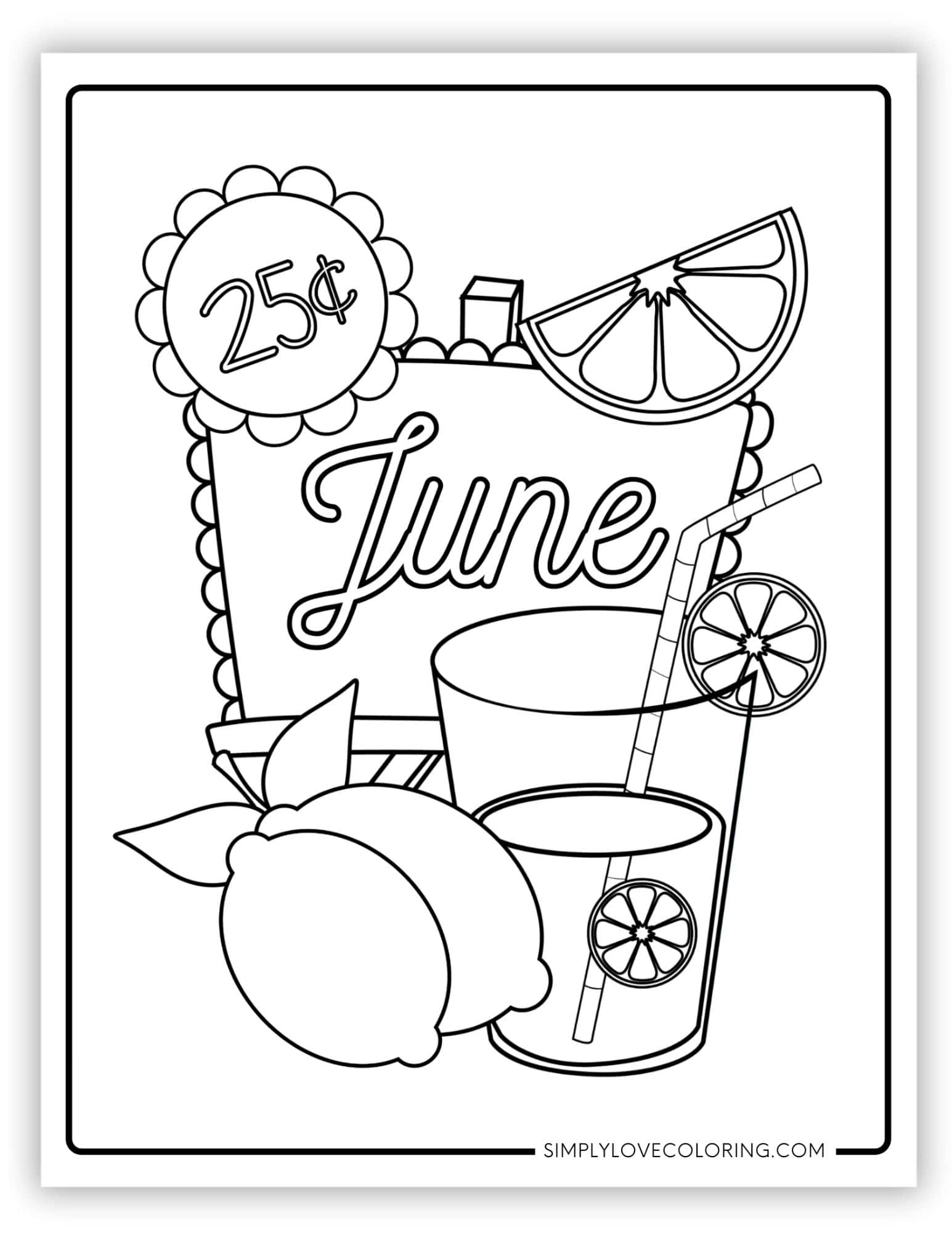 June Coloring Pages (Free PDF Printables) - Simply Love Coloring