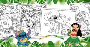 Lilo & Stitch Coloring Pages (Free PDF Printables) - Simply Love Coloring