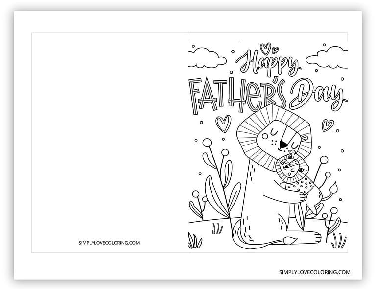 Father's Day Coloring Cards (Free PDF Printables) - Simply Love Coloring