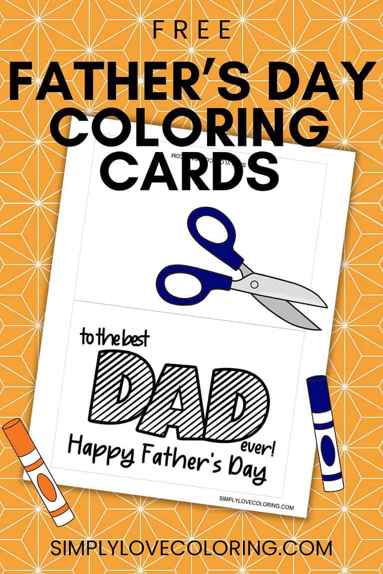 Father's Day Coloring Cards (Free PDF Printables) - Simply Love Coloring
