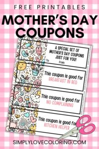 Mother's Day Coupons (Free PDF Printables) - Simply Love Coloring