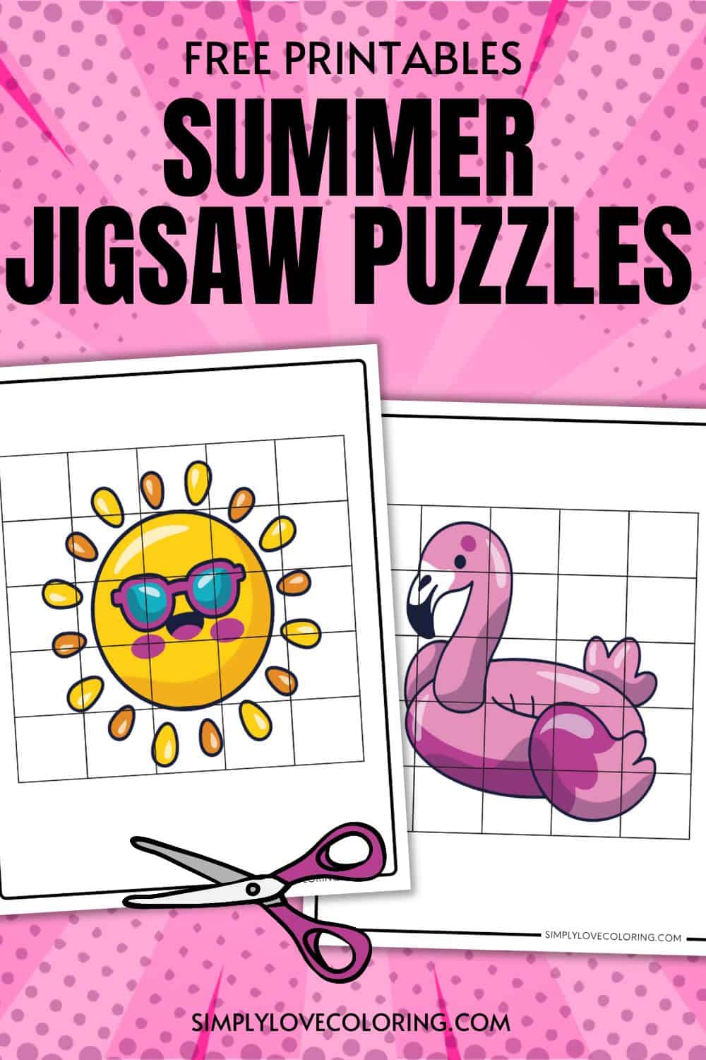 Cute Summer Jigsaw Puzzle Printables (Free PDF Downloads) - Simply Love ...