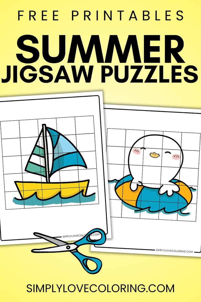 Cute Summer Jigsaw Puzzle Printables (Free PDF Downloads) - Simply Love ...