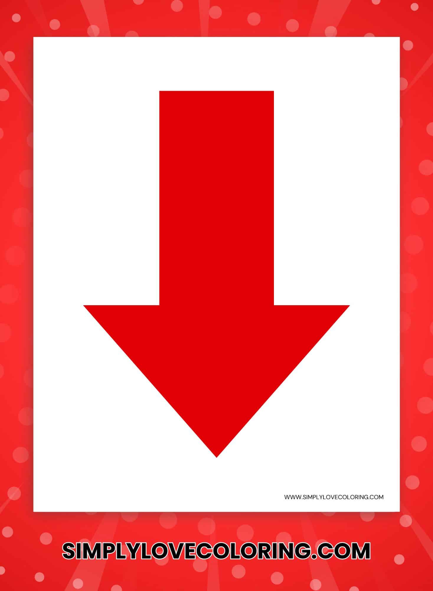 Arrow Signs (Free PDF Printables) - Simply Love Coloring