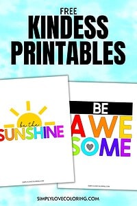 Kindness Printables (Free PDF Poster Downloads) - Simply Love Coloring