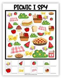 Summer I Spy Worksheets (Free PDF Printables) - Simply Love Coloring