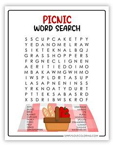 Summer Word Search Printables (Free PDF Downloads) - Simply Love Coloring