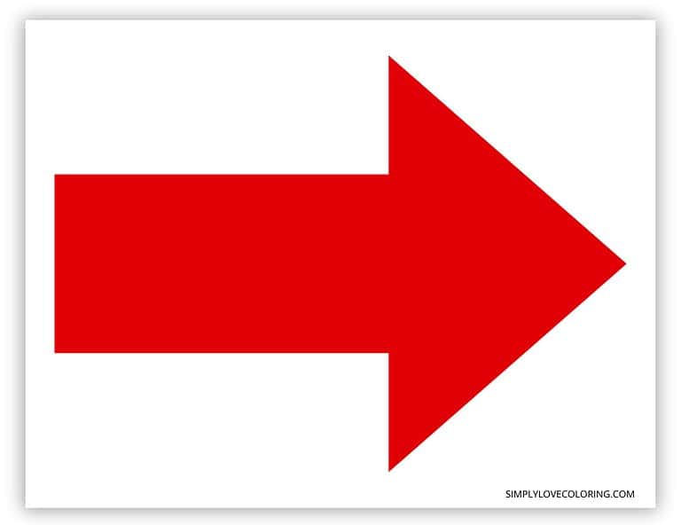Arrow Signs (Free PDF Printables) - Simply Love Coloring