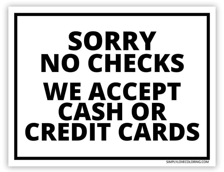 We Accept Credit Cards Printable Sign (Free PDF Download) - Simply Love ...
