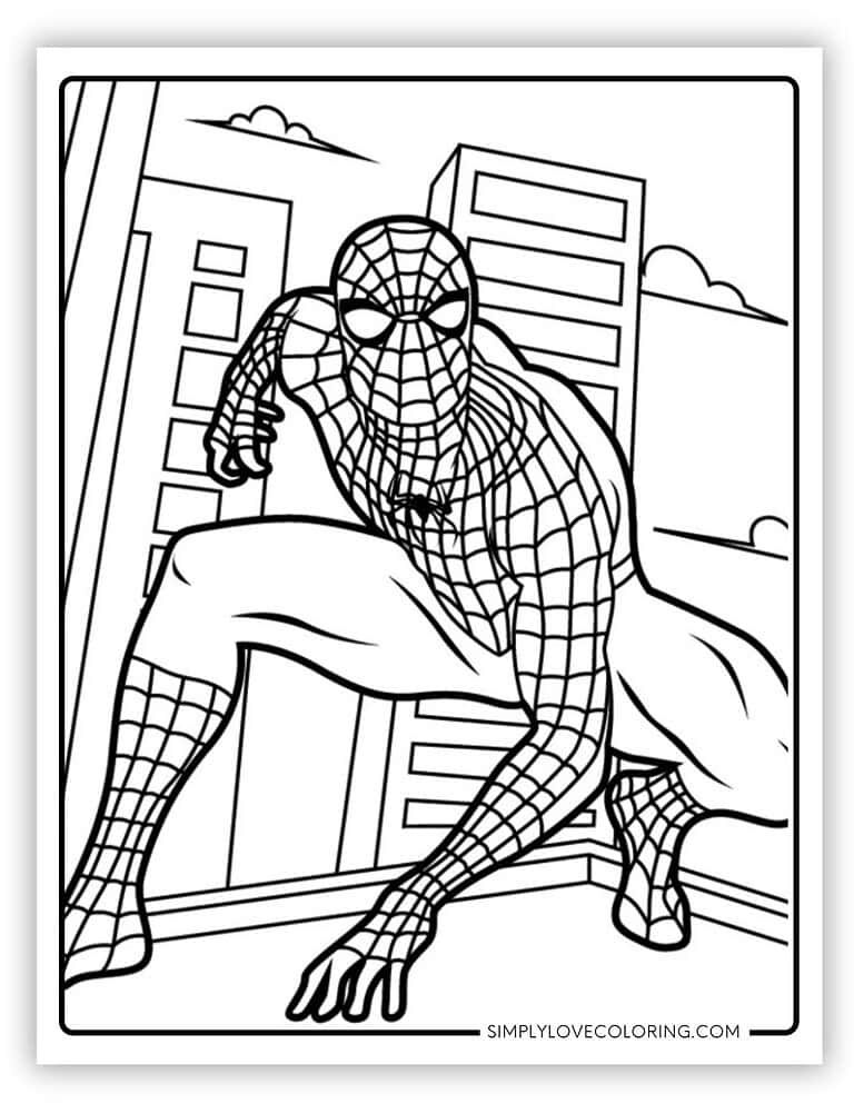 27 Spiderman Coloring Pages (Free PDF Printables) - Simply Love Coloring