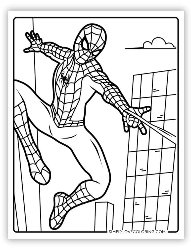 27 Spiderman Coloring Pages (Free PDF Printables) - Simply Love Coloring