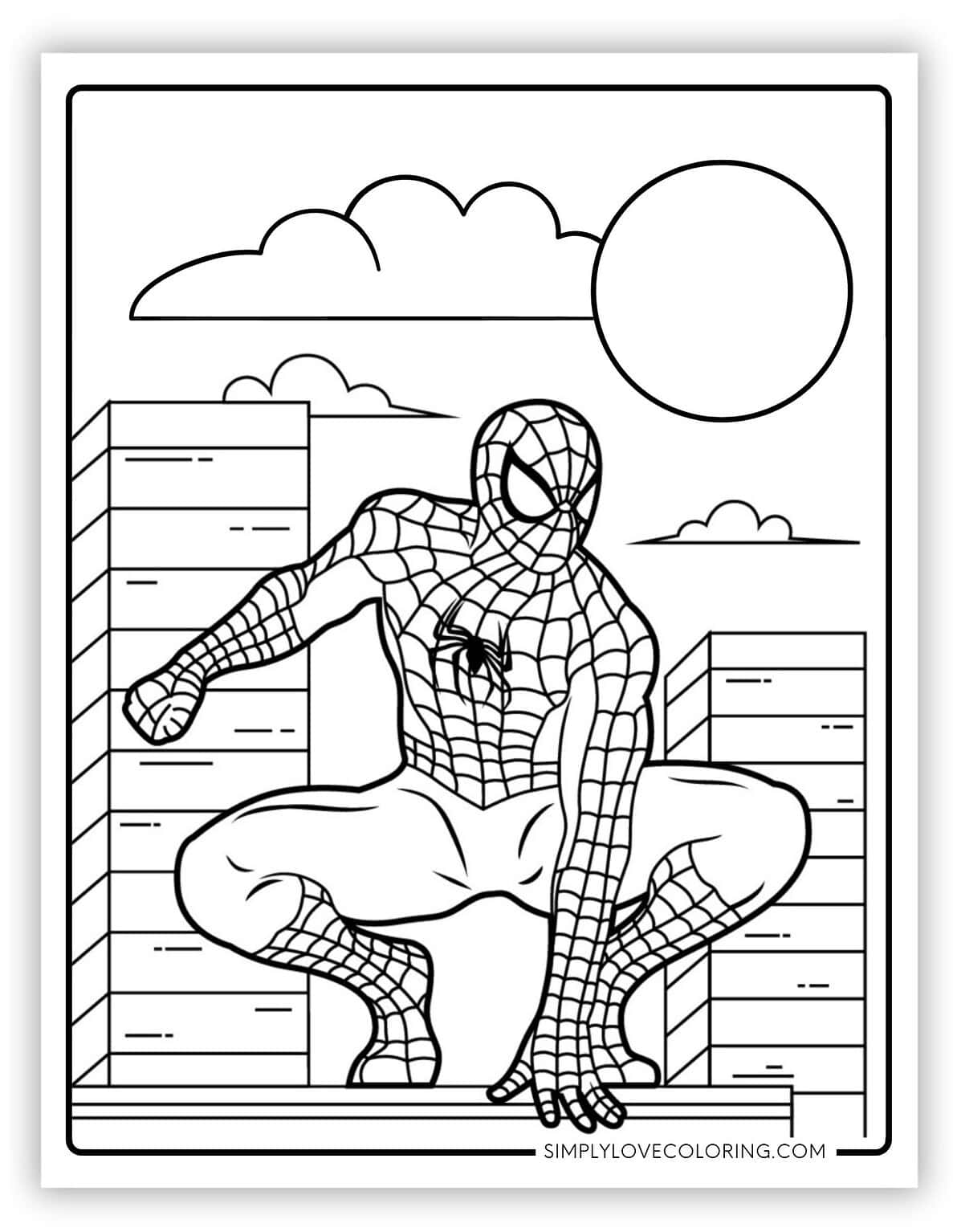 27 Spiderman Coloring Pages (Free PDF Printables) - Simply Love Coloring