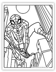 27 Spiderman Coloring Pages (Free PDF Printables) - Simply Love Coloring