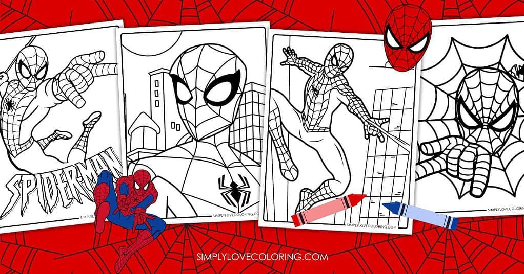 27 Spiderman Coloring Pages (Free PDF Printables) - Simply Love Coloring