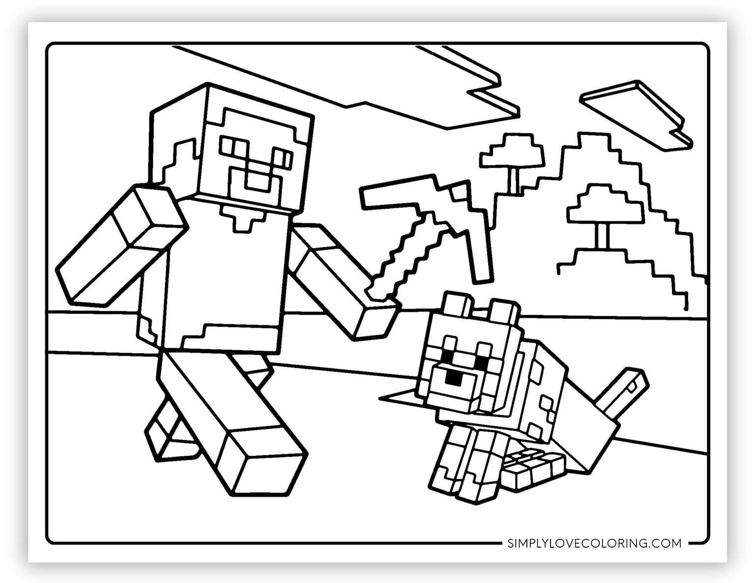 27 Fun Minecraft Coloring Pages (Free PDF Printables) - Simply Love ...