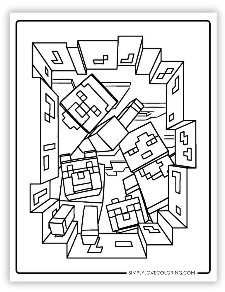 27 Fun Minecraft Coloring Pages (Free PDF Printables) - Simply Love ...
