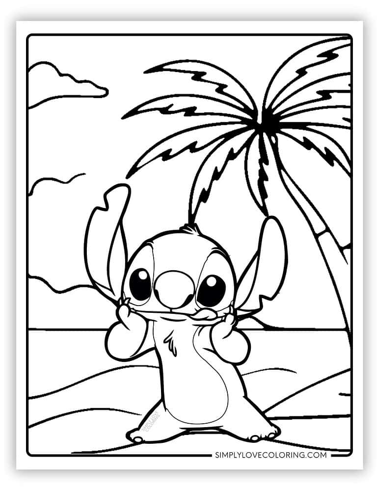 Lilo & Stitch Coloring Pages (Free PDF Printables) - Simply Love Coloring