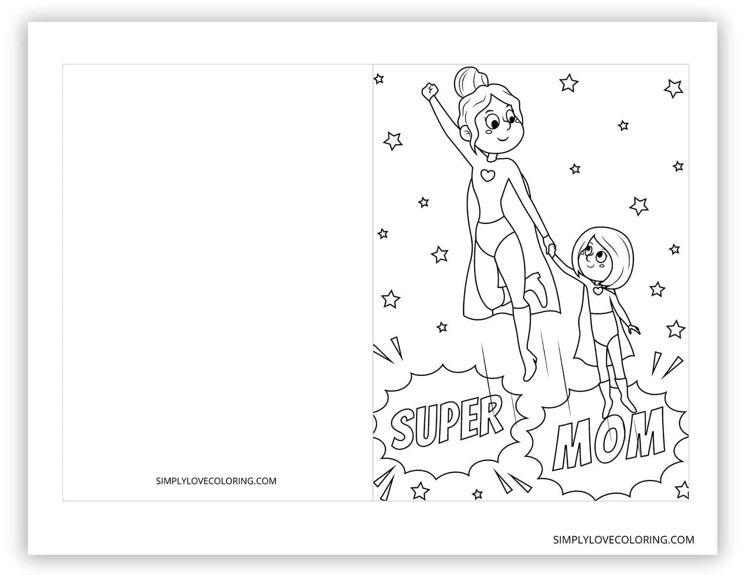Mother's Day Cards to Color (Free PDF Printables) - Simply Love Coloring