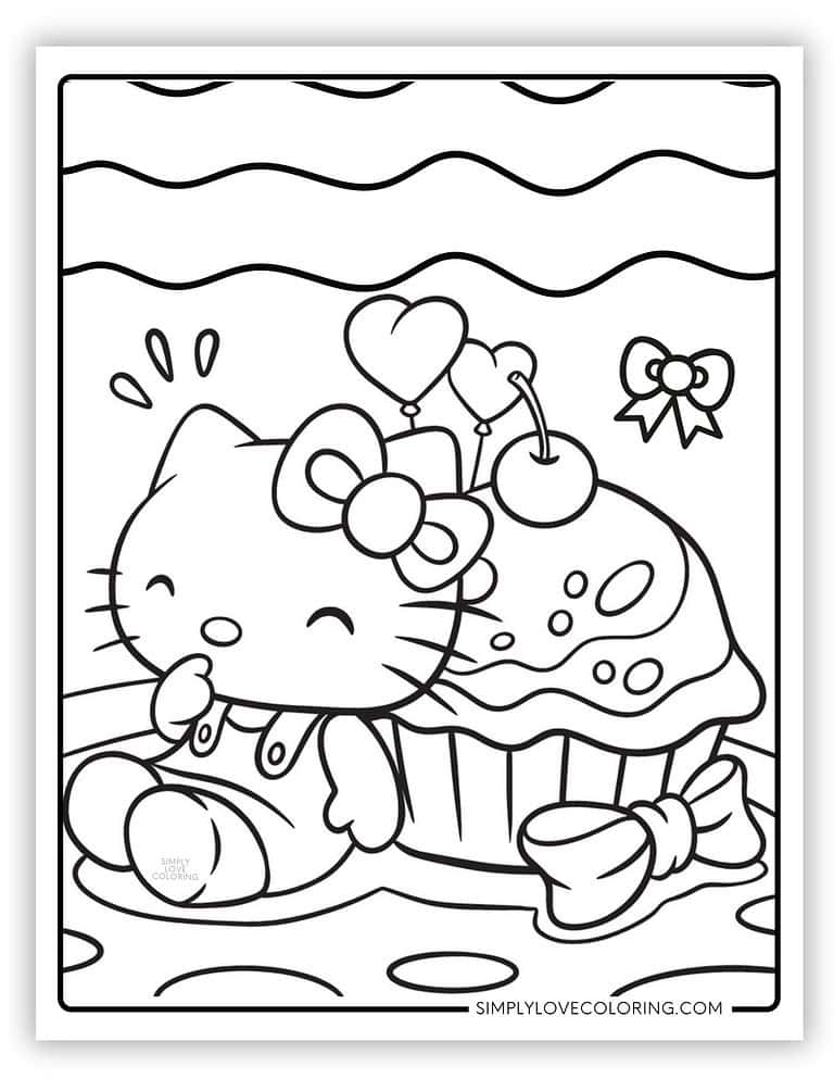 Hello Kitty Coloring Pages (Free PDF Printables) - Simply Love Coloring