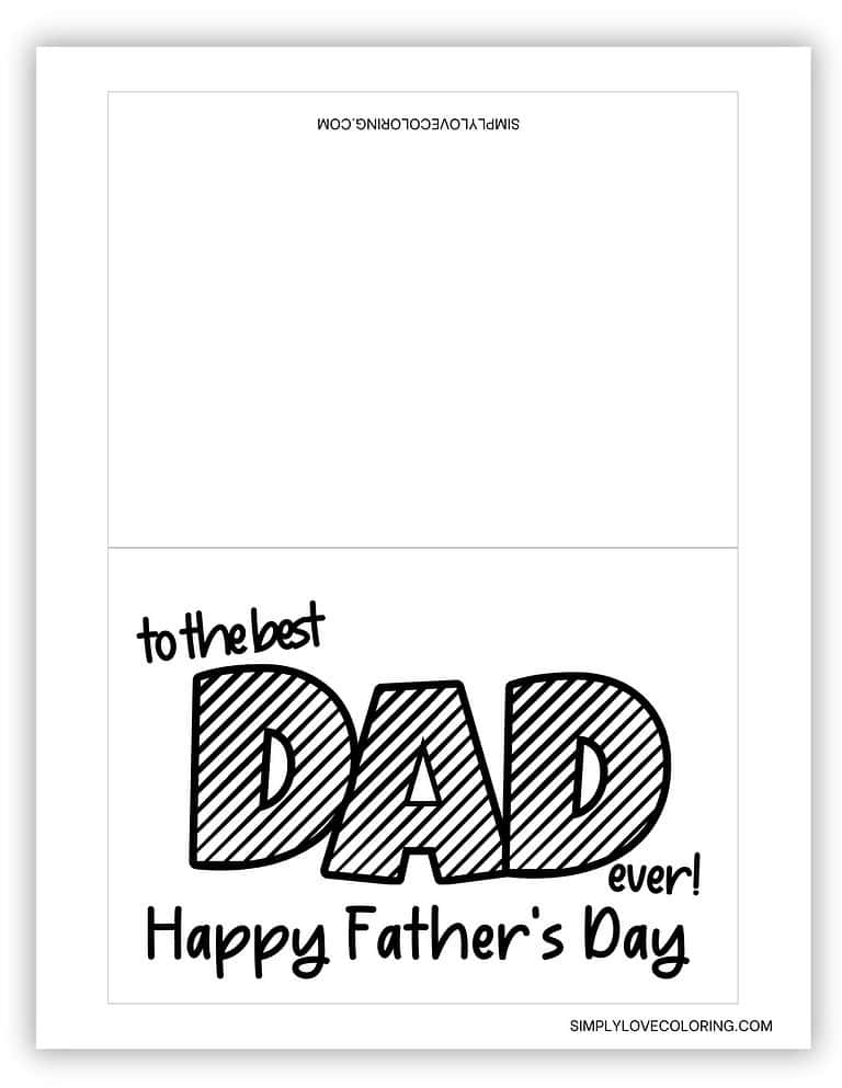 Father's Day Coloring Cards (Free PDF Printables) - Simply Love Coloring
