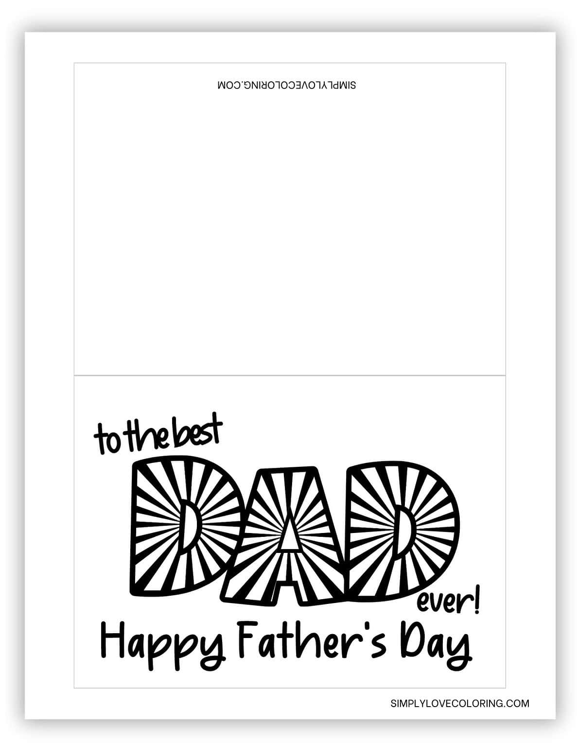Father's Day Coloring Cards (Free PDF Printables) - Simply Love Coloring