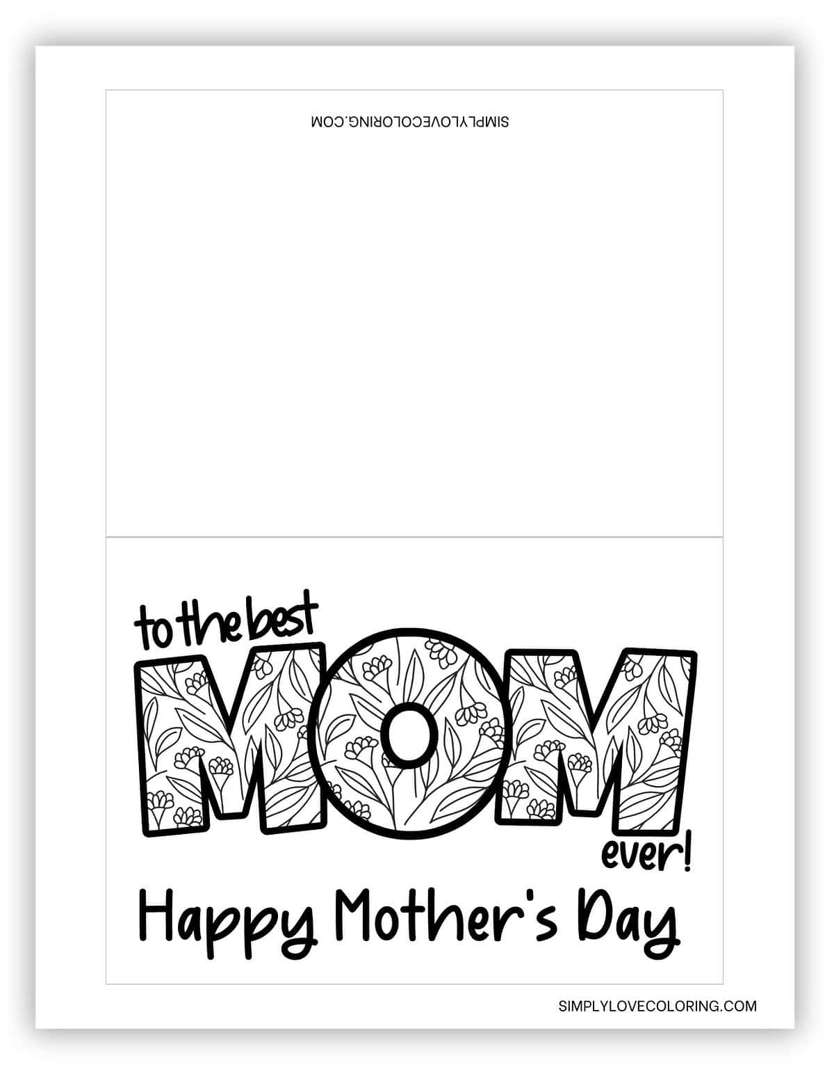 Mother's Day Cards to Color (Free PDF Printables) - Simply Love Coloring