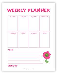 Summer Planner Printable (Free PDF Download) - Simply Love Coloring