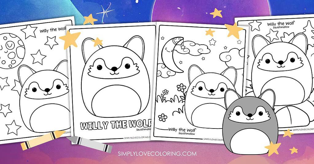 axolotl squishmallows free printable coloring page - Willy the Wolf ...