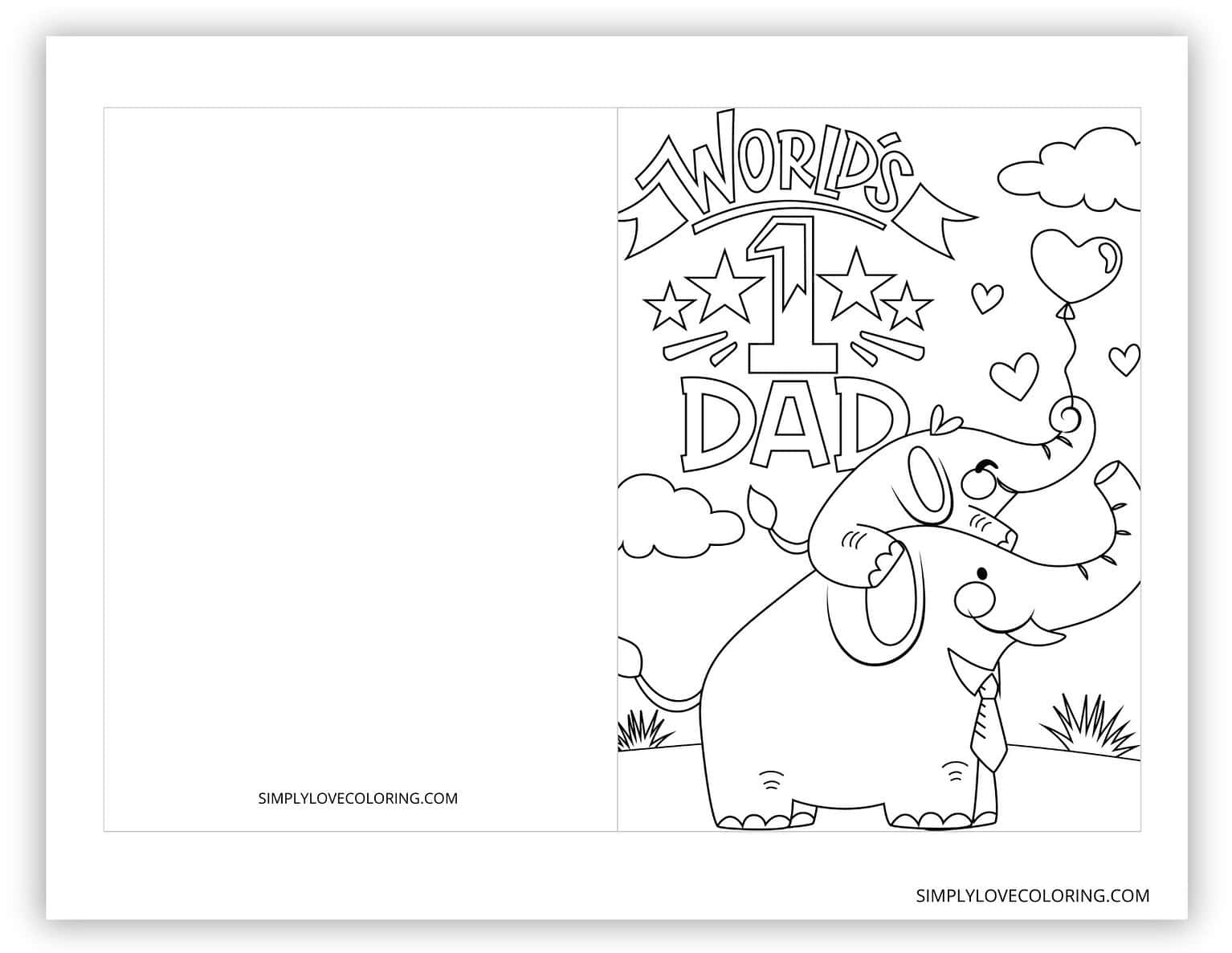 Father's Day Coloring Cards (Free PDF Printables) - Simply Love Coloring