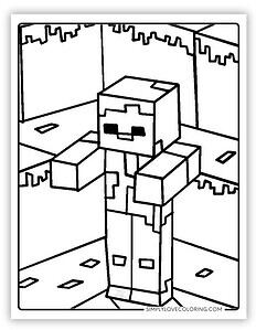 27 Fun Minecraft Coloring Pages (Free PDF Printables) - Simply Love ...