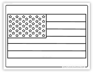 Flag Day Coloring Pages (Free PDF Printables) - Simply Love Coloring
