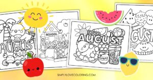 August Coloring Pages (Free PDF Printables) - Simply Love Coloring