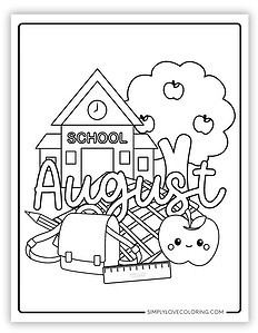 August Coloring Pages (Free PDF Printables) - Simply Love Coloring