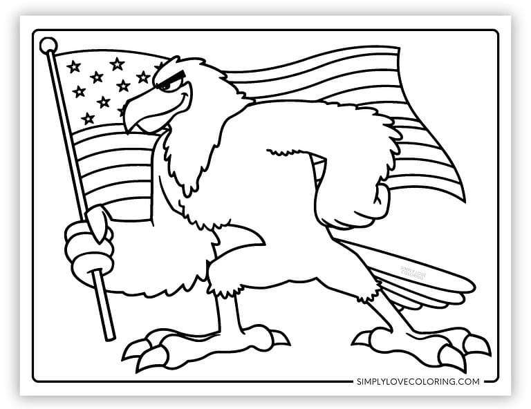 Flag Day Coloring Pages (Free PDF Printables) - Simply Love Coloring