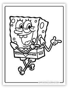 48 SpongeBob Coloring Pages (Free PDF Printables) - Simply Love Coloring