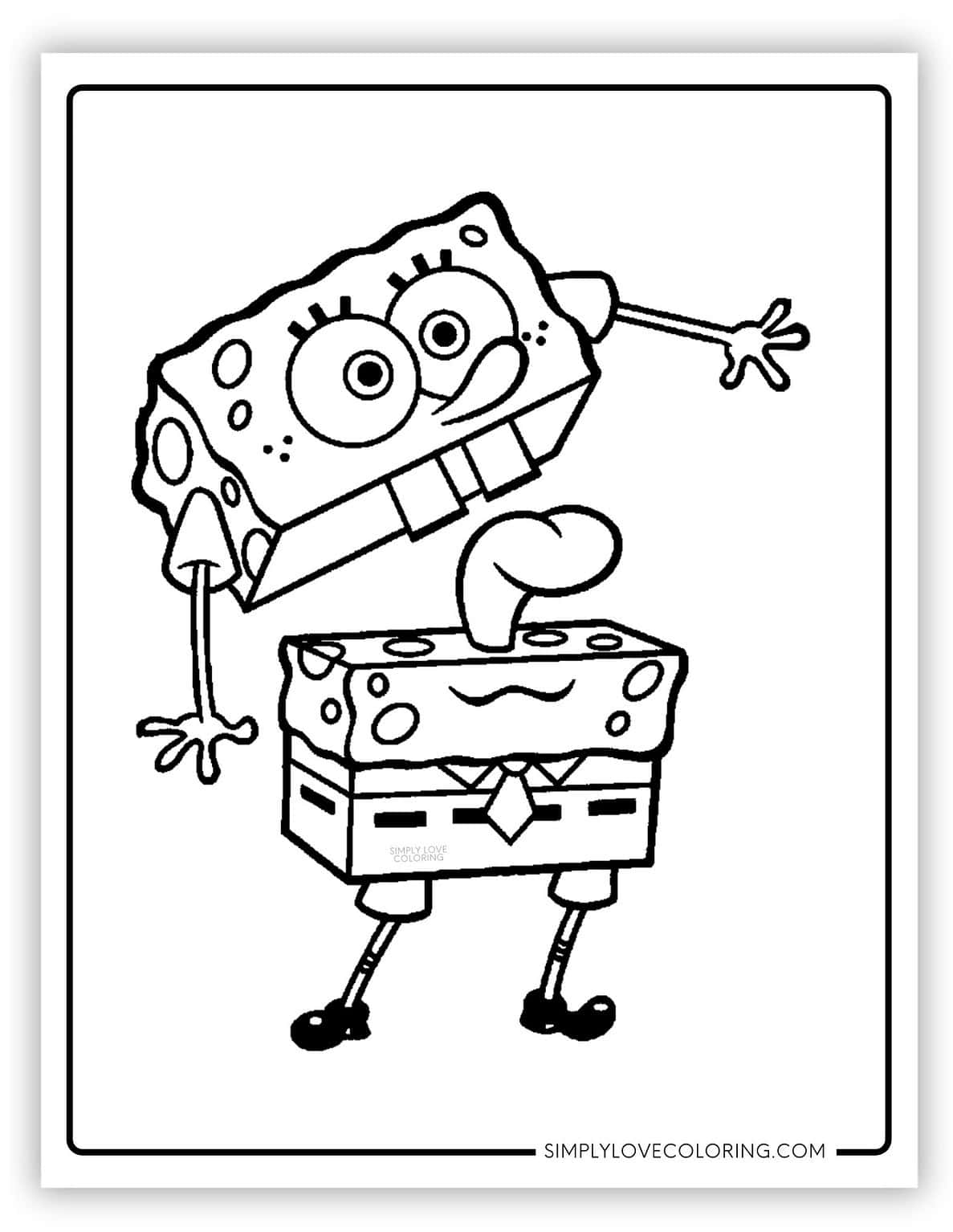 48 SpongeBob Coloring Pages (Free PDF Printables) - Simply Love Coloring