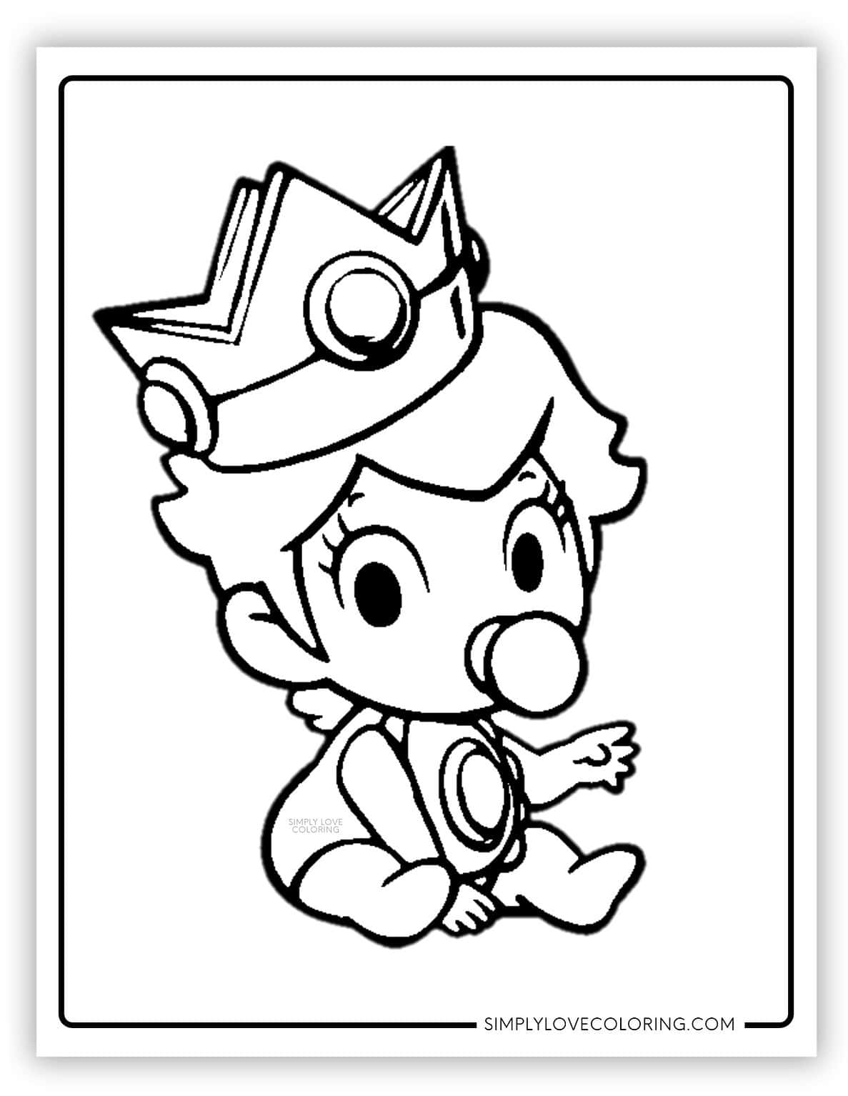 Princess Peach Coloring Pages (Free PDF Printables) - Simply Love Coloring