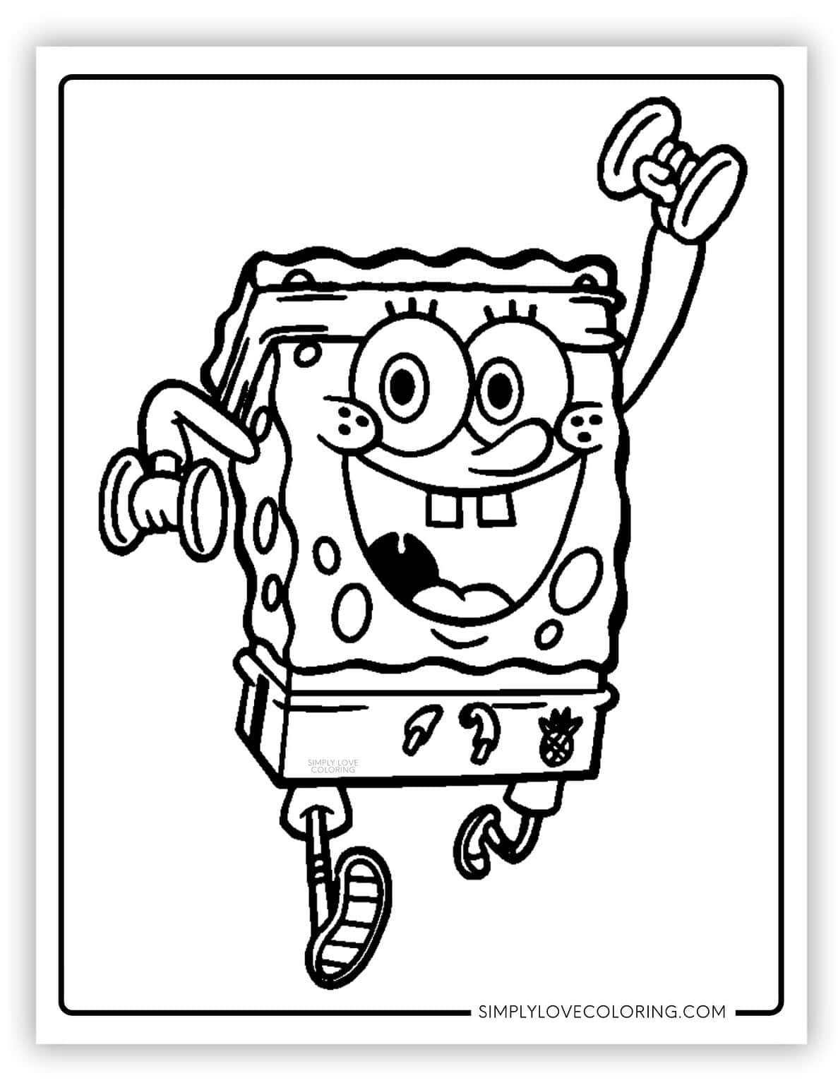 48 SpongeBob Coloring Pages (Free PDF Printables) - Simply Love Coloring